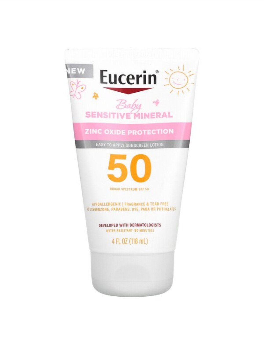 Eucerin sensitive mineral lightweight sunscreen lotion SPF 50 118.ml ...