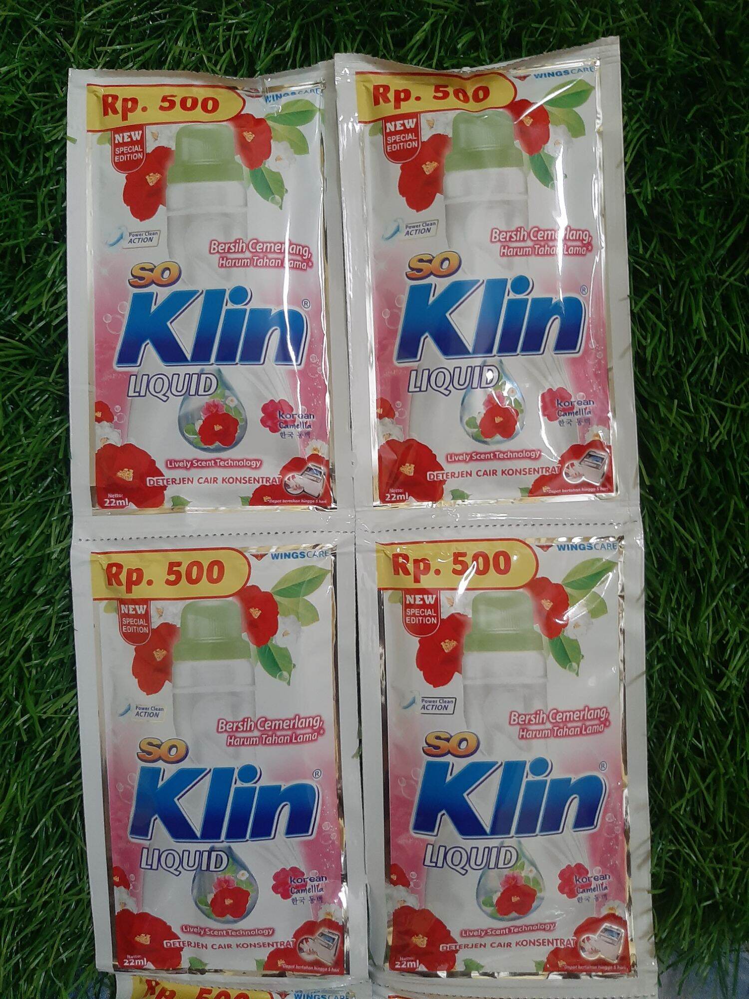 Soklin Cair Pink Korean Camelia 1 Renceng 12 pcs / Sabun Cair Pencuci ...