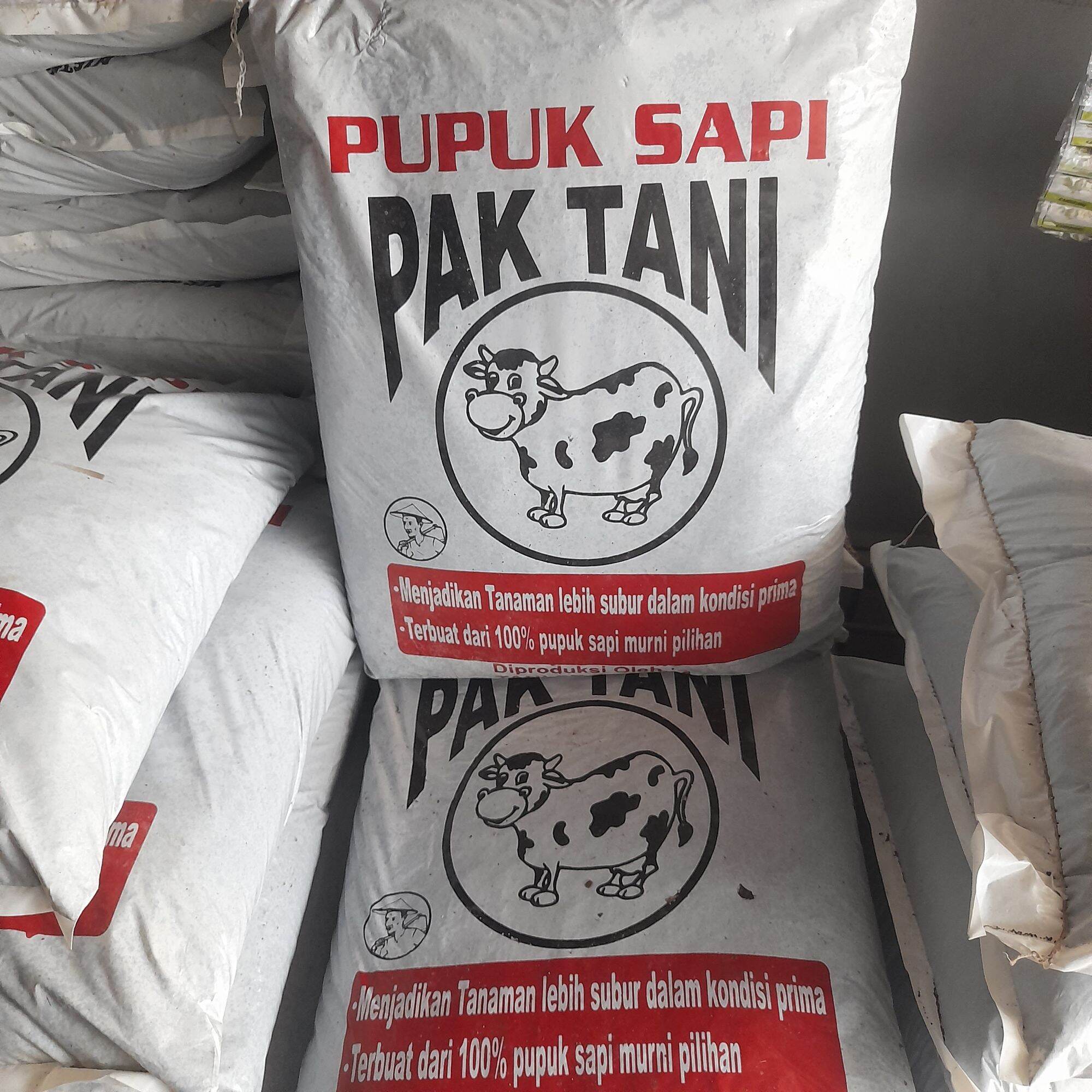 Pupuk kandang sapi halus 1karung - pupuk sapi pak tani | Lazada Indonesia