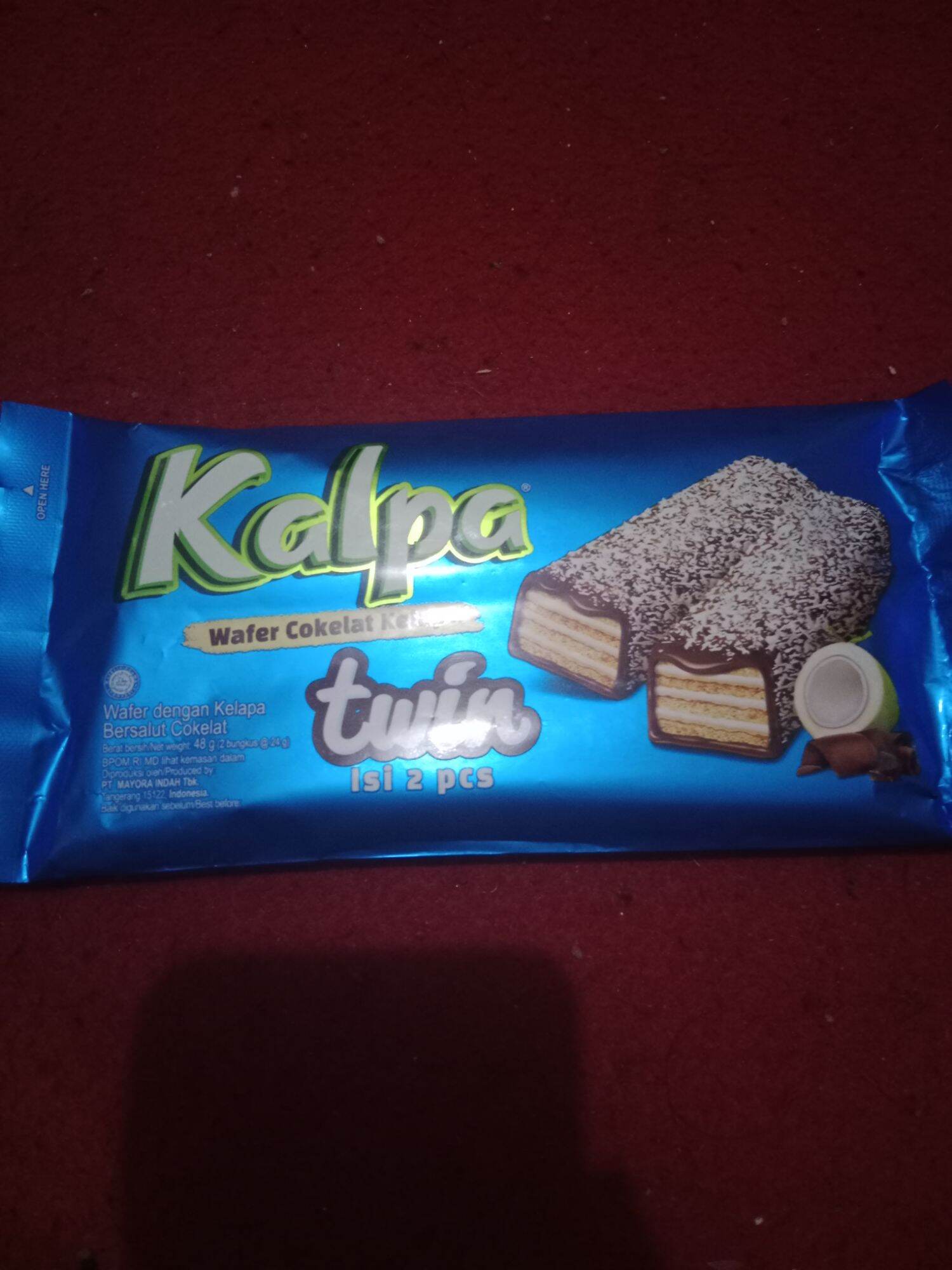 Kalpa twin Jumbo (wafer coklat kelapa isi 2) | Lazada Indonesia
