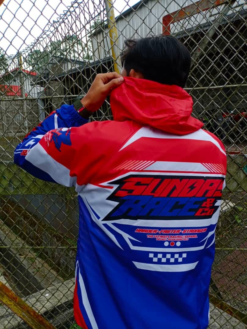 Jaket Parasut Racing Sunday Race red22 | Lazada Indonesia