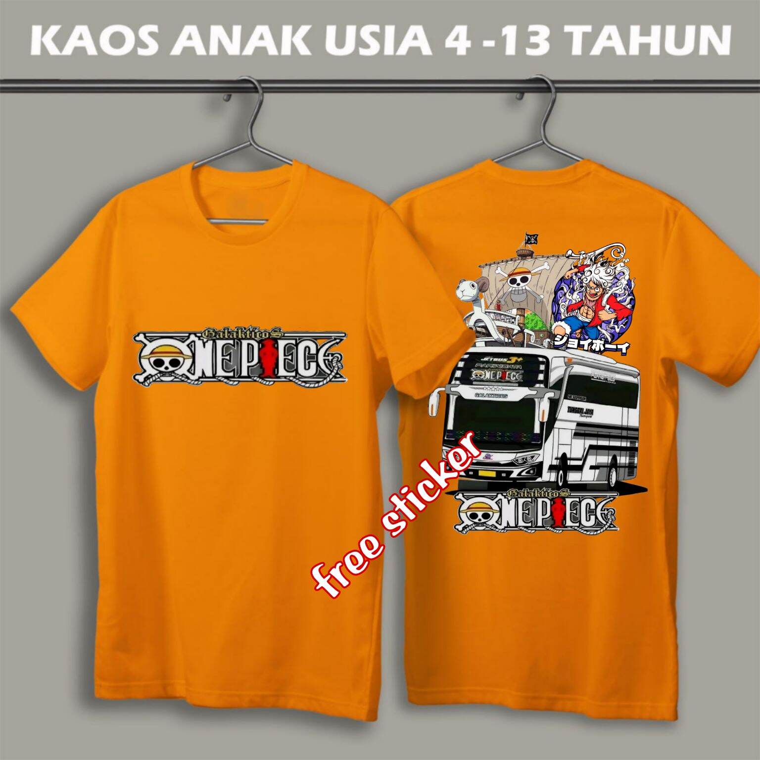Baju kaos bus kids panda ONE PIECE | Baju anak umur 4-13 thn bus mania ...