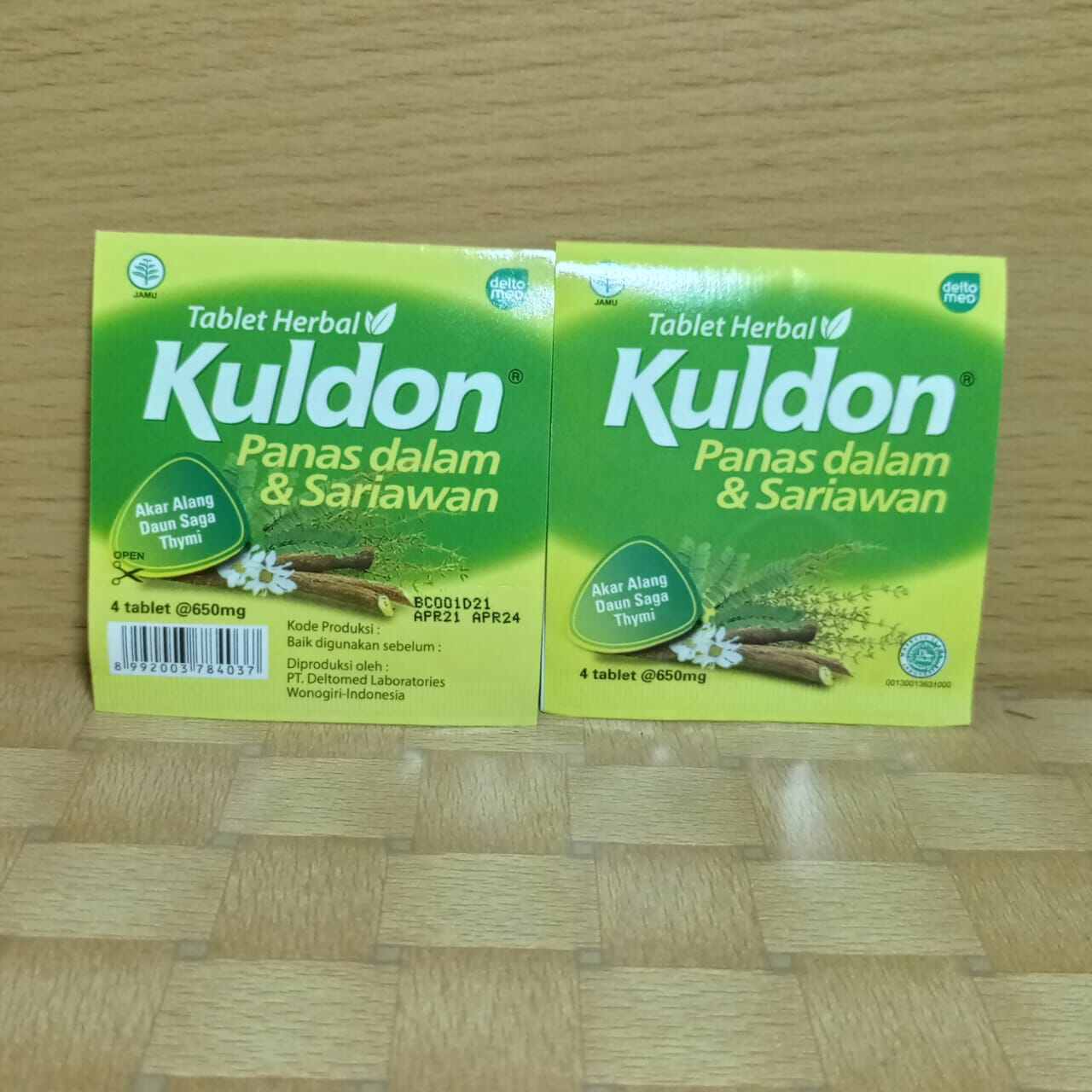 KULDON HERBAL SARIAWAN & Panas Dalam 1strip isi 4tab | Lazada Indonesia