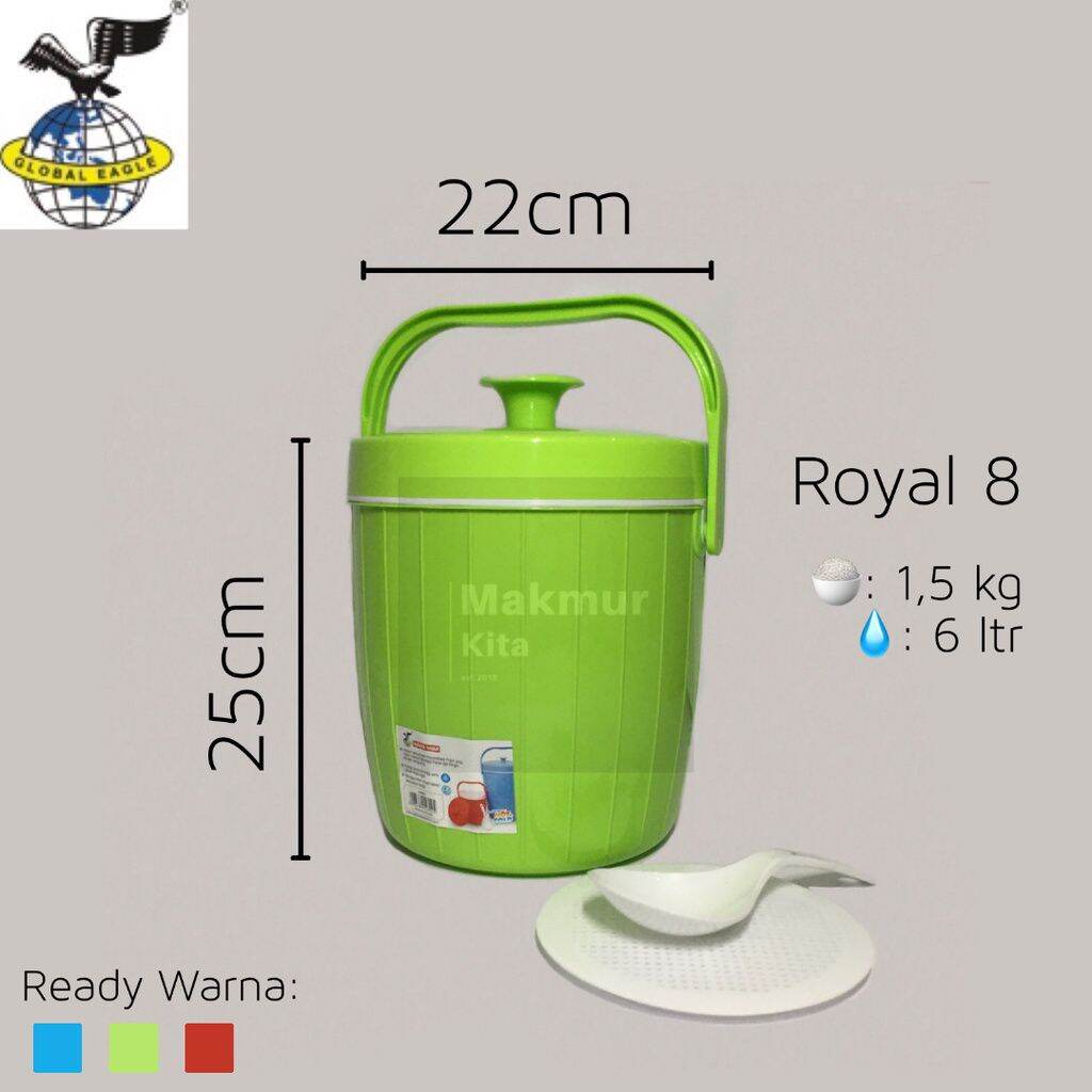 Termos Nasi 8 Global Eagle / Termos ES / Termos Es Batu / Rice | Lazada ...