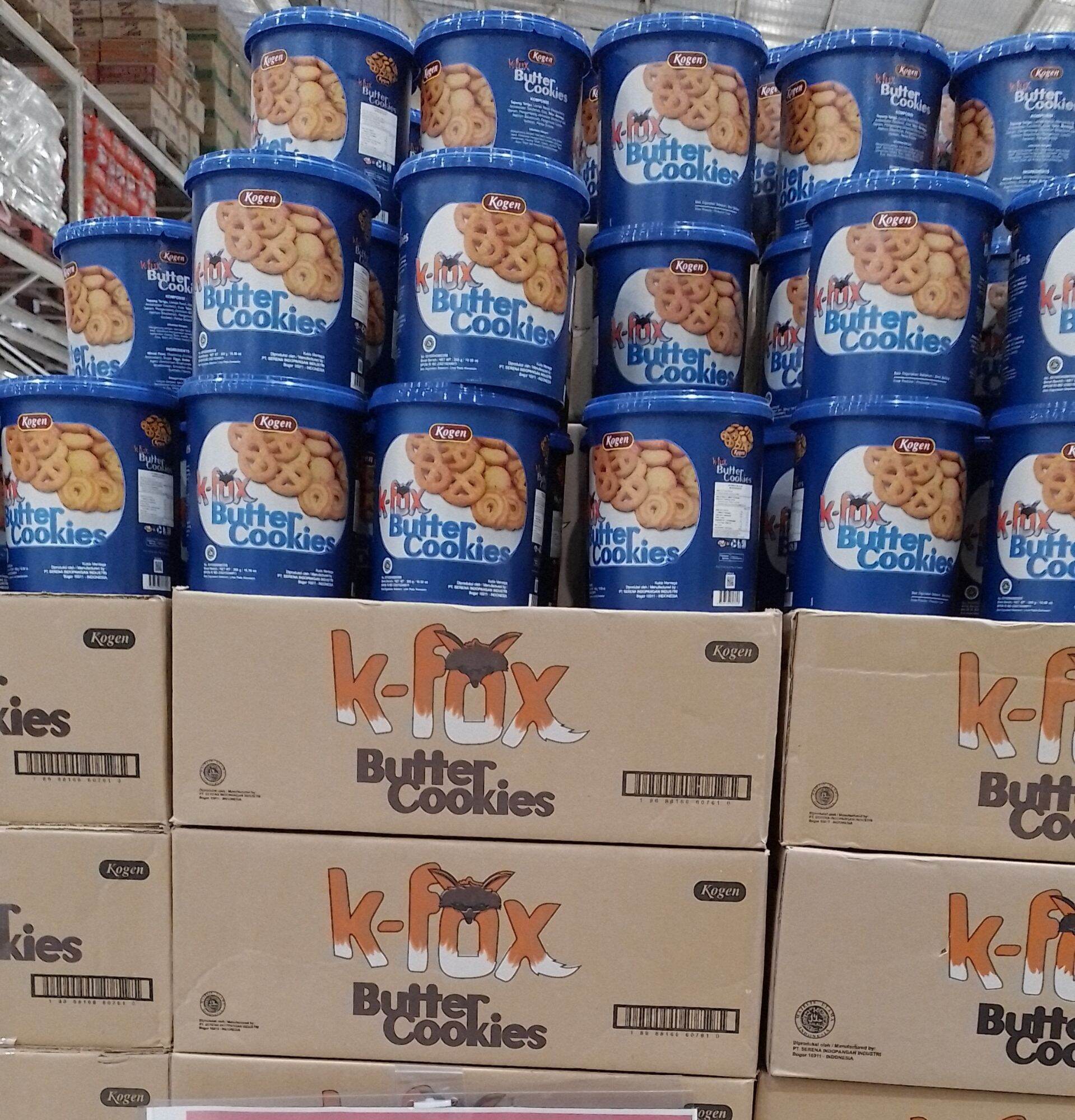 Kogen k-fox Butter Cookies Kaleng Plastik 300 Gram | Lazada Indonesia