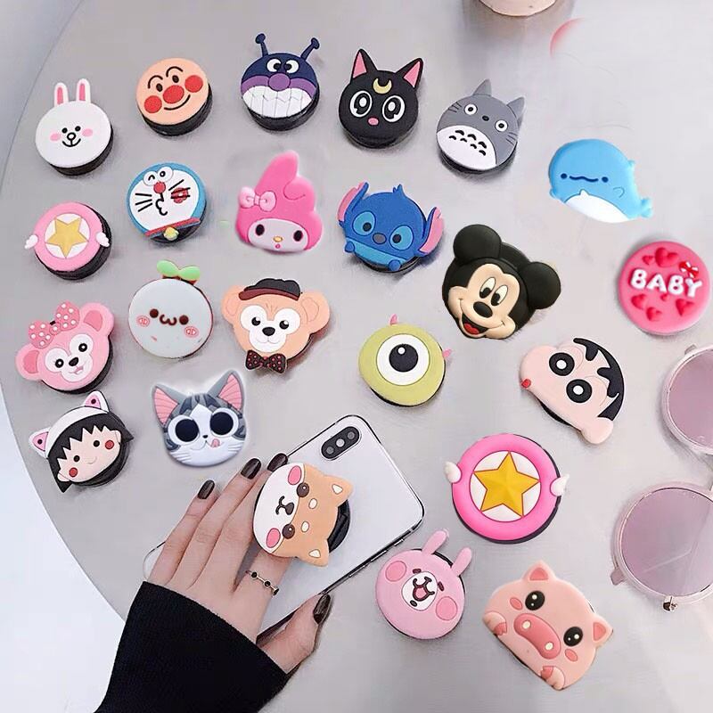 Pop socket emoji smile karakter grip stand phon holder popsocket ...
