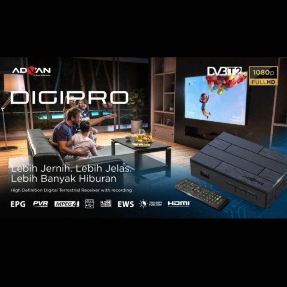 Advan Digipro Full HD Receiver Digital STB DVB T2 | Lazada Indonesia