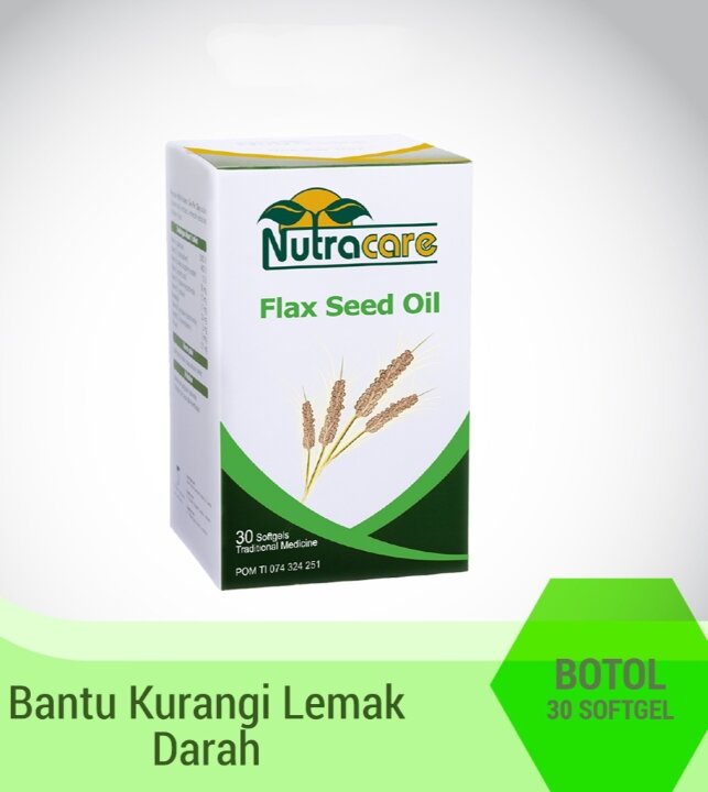 NUTRACARE FLAX SEED OIL 30 SOFTGEL NUTRA CARE FLEX SEED LEMAK DARAH ...