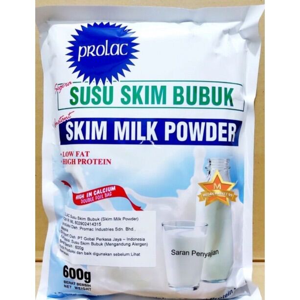 SUSU PROLAC | SUSU SKIM BUBUK 600gr | SKIM MILK POWDER | MILK | PROLAC ...