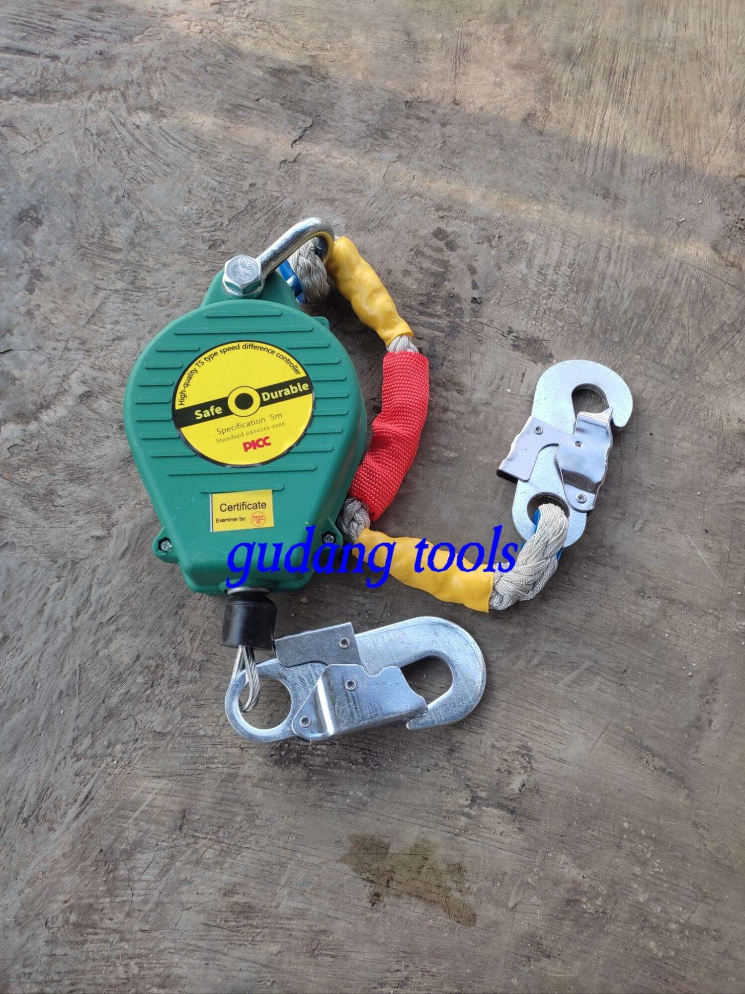 Fall arrester 5m 10m 15m retracher lifeline tali pengaman safety body ...
