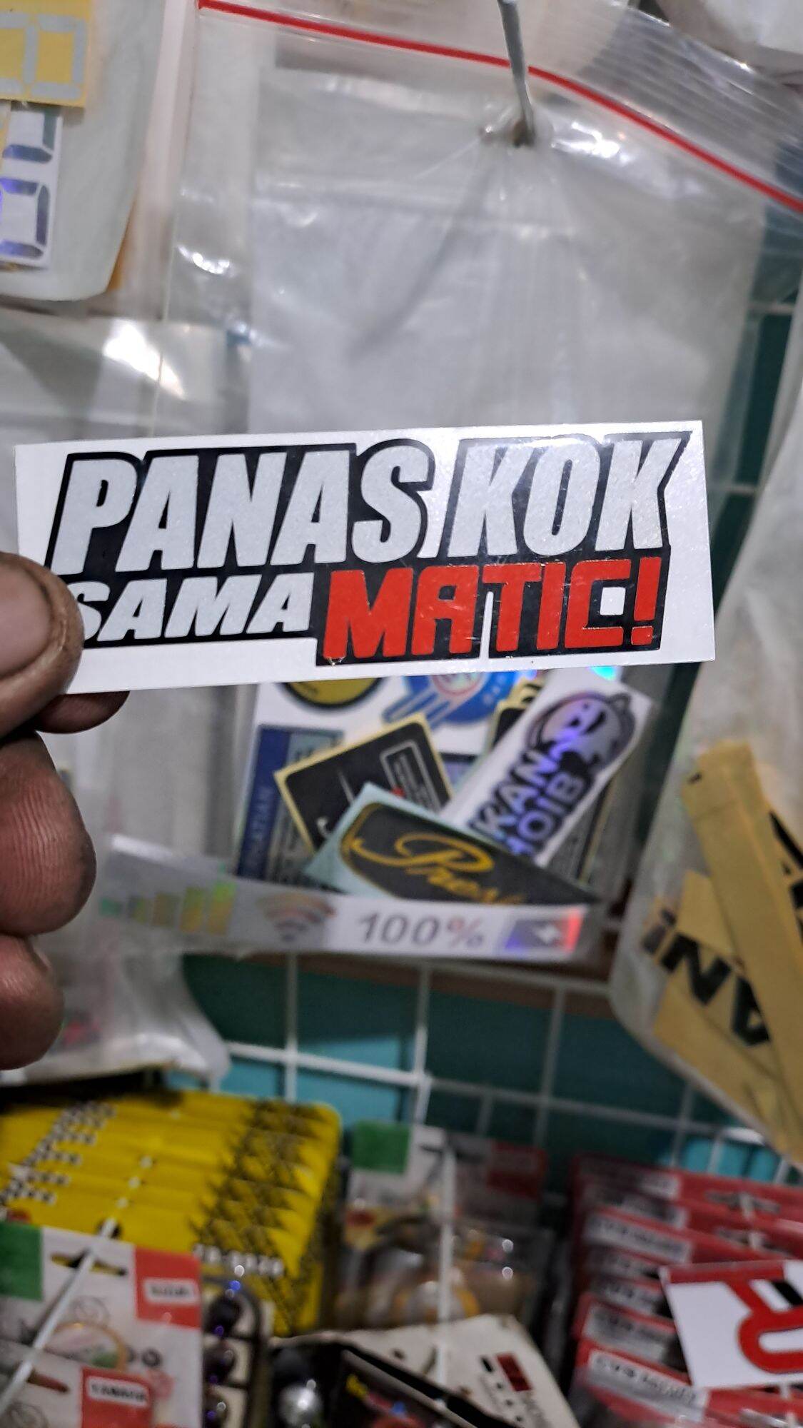 STICKER PANAS KOK SAMA MATIC CUTTING | Lazada Indonesia