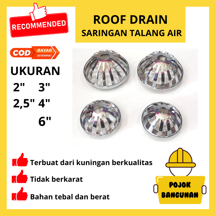 Roof drain Saringan Talang Dak Ukuran 6 inch | Lazada Indonesia