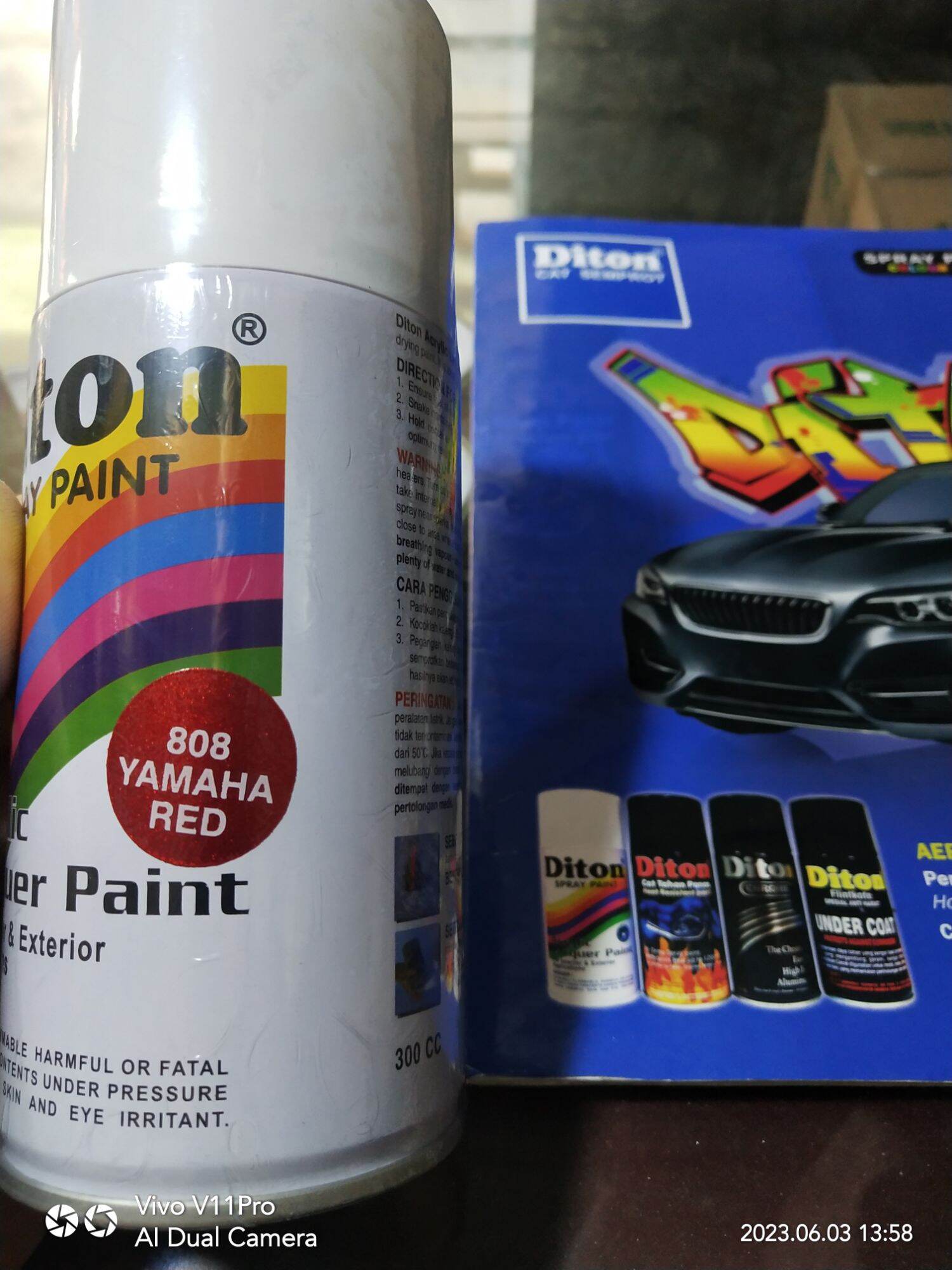 cat semprot diton acrylic lacquer paint 300 cc banyak varian warnanya ...