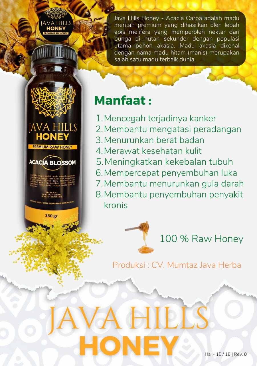 Madu Acacia Blossom java hills honey 350gr | Lazada Indonesia