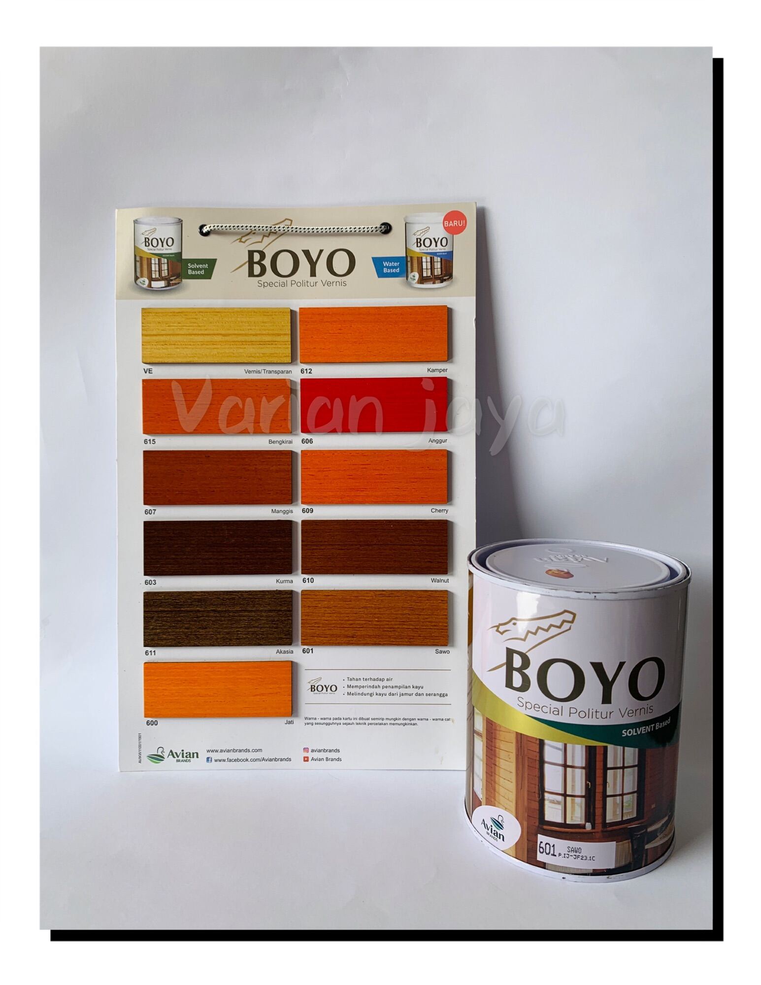 Boyo Cat Politur Vernis Kayu 1kg Solvent Base | Lazada Indonesia