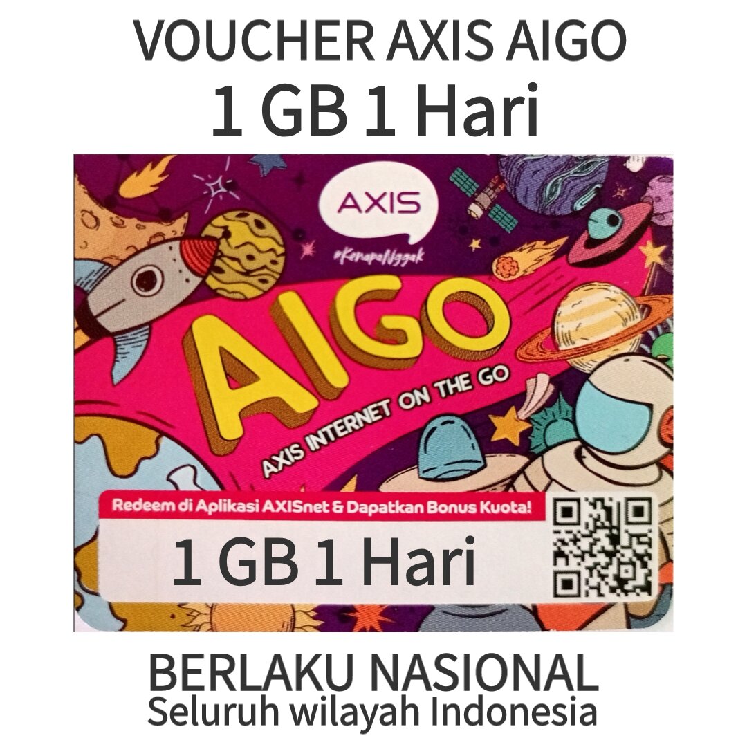 VOUCHER AXIS AIGO 1 GB 1 HARI | Lazada Indonesia