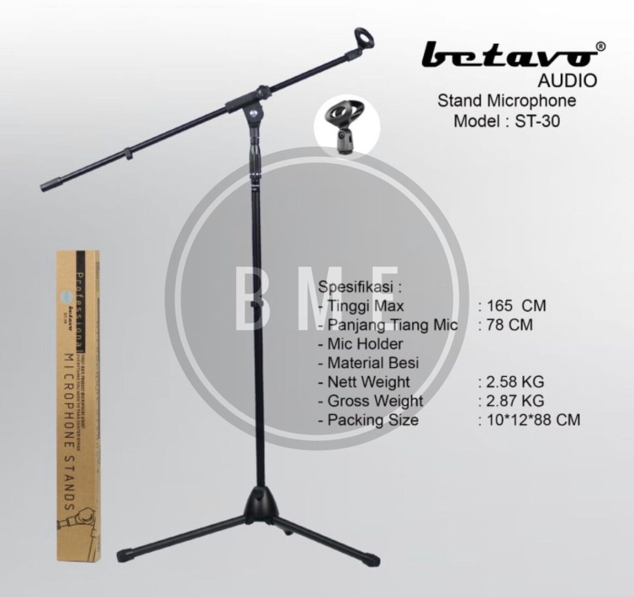 TERBAIK Stand Tiang Mic Full BESI Panjang BETAVO ST 30 ST30 ORIGINAL ...