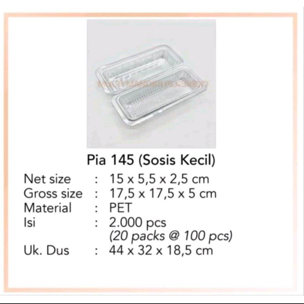 (isi 50 pcs) mika sosis mika kue pia mika roti dll varian ukuran besar ...