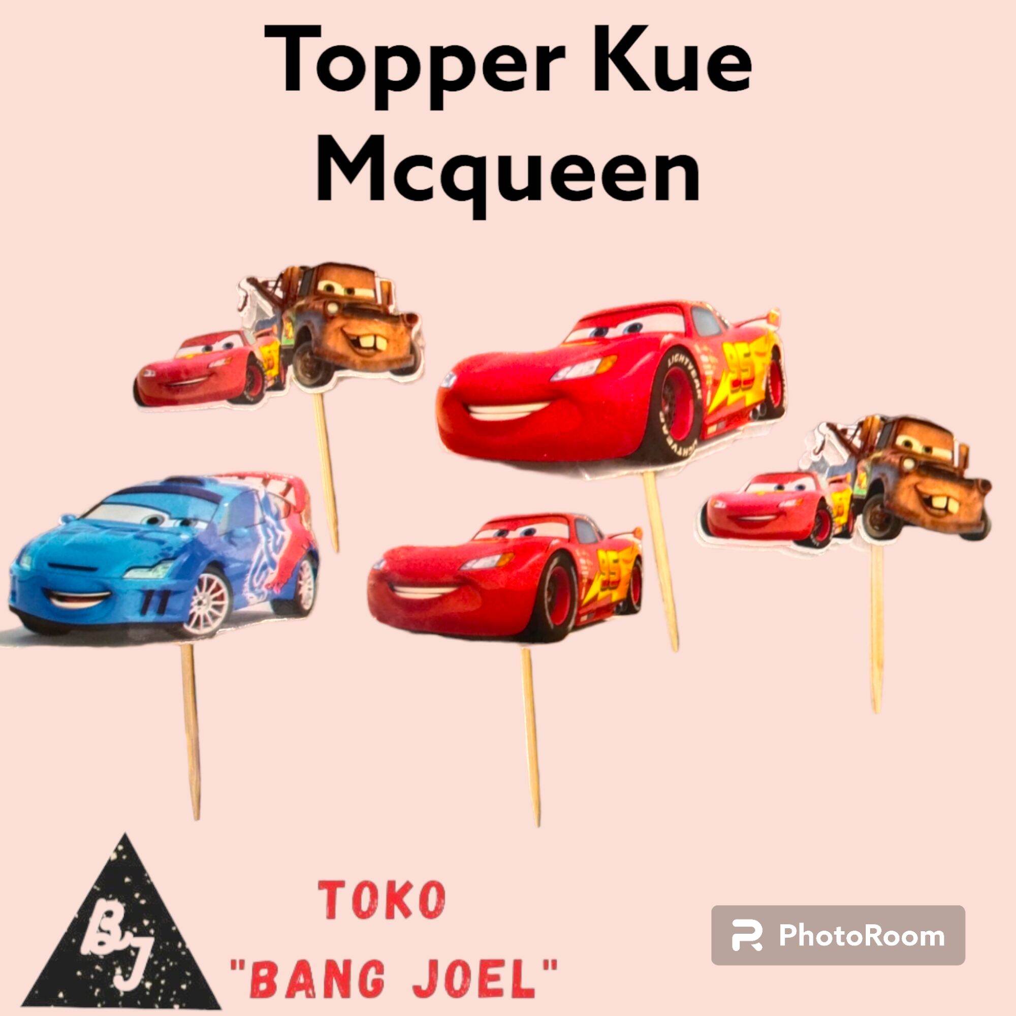 Topper Kue MC Queen / Topper Kue Karakter Kartun Anak Laki Laki Mobil ...