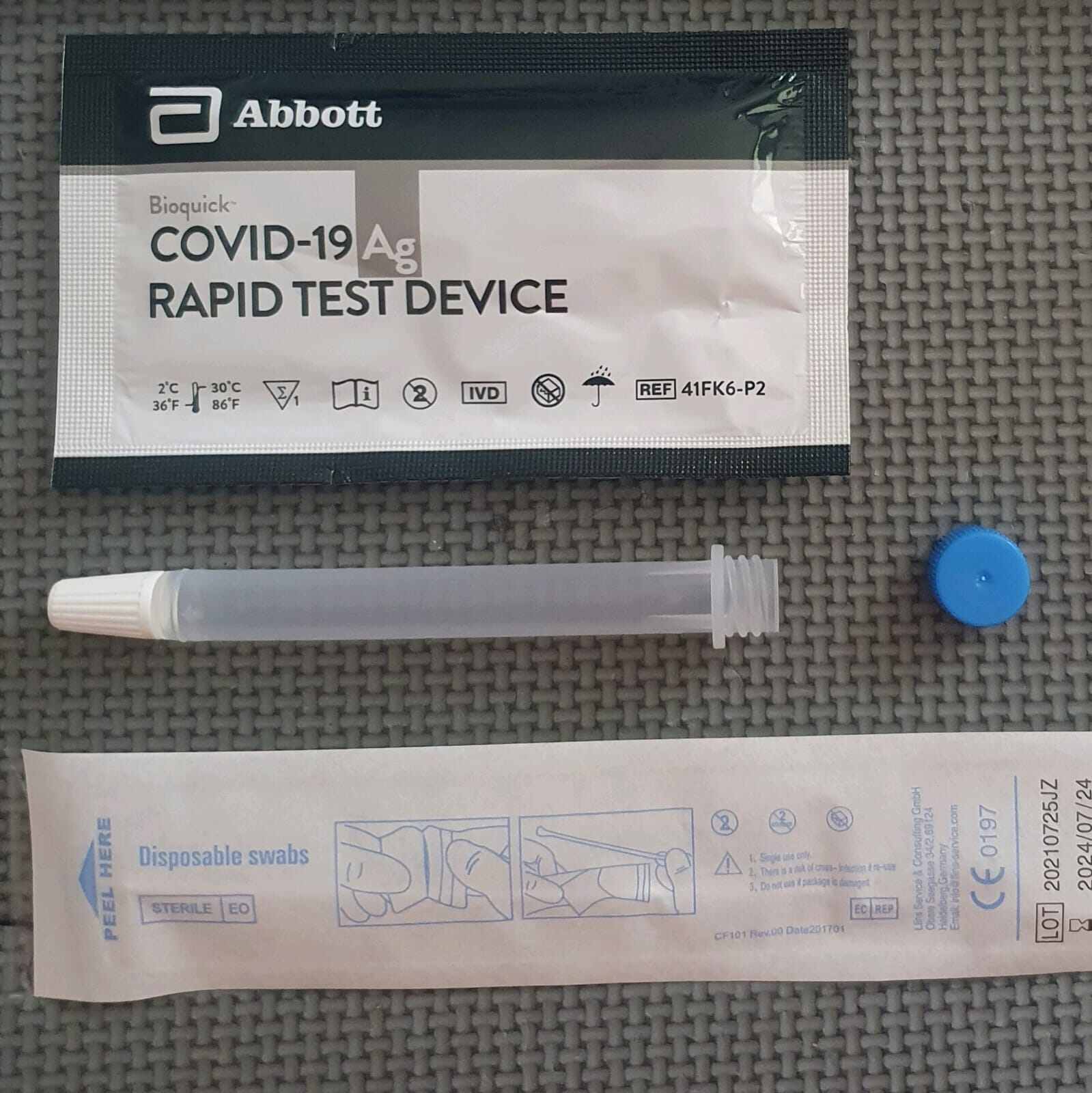 Alat Swab Test Antigen ABBOT NASAL 1 Set | Lazada Indonesia