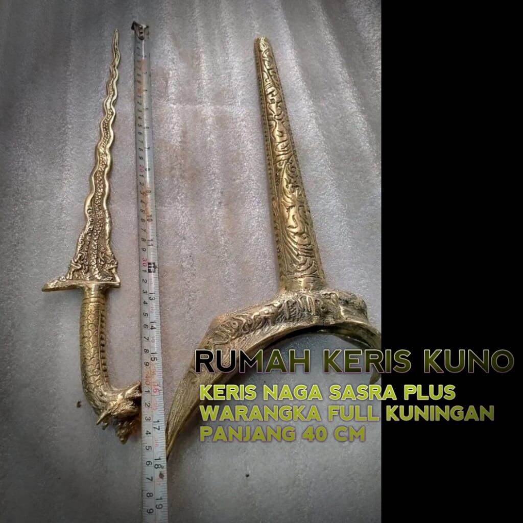 KRIS KUNINGAN SARI NAGA SASRA PLUS WARANGKA ANTIK | Lazada Indonesia