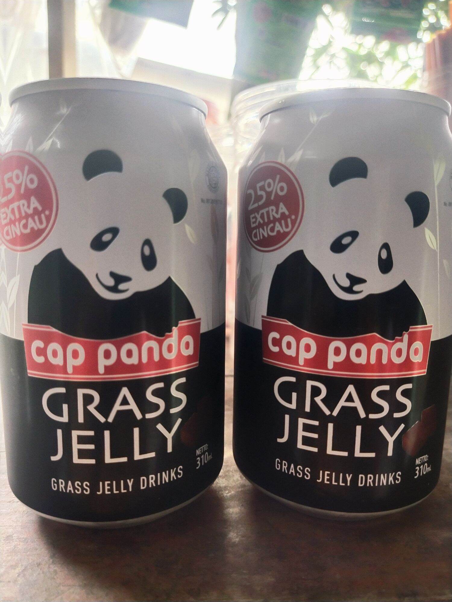 BaRUU..MINUMAN CINCAU COP PANDA GRASS JELLY MINUMAN ISI RASA CINCAU ...