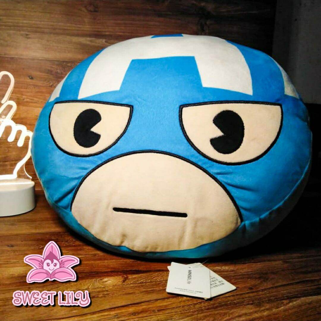 bantal boneka miniso official - captain america miniso x marvel ...