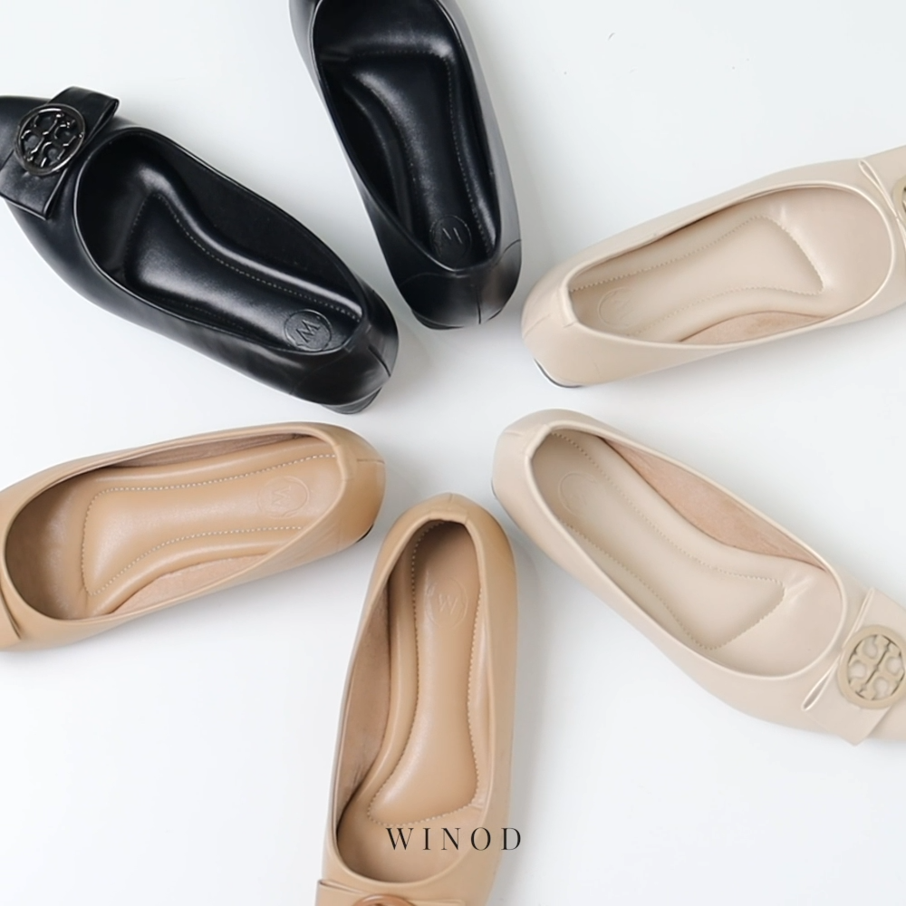 WINOD Ladyna Flatshoes Heels 2cm Pantofel Kantor Wanita Elegan Daily ...