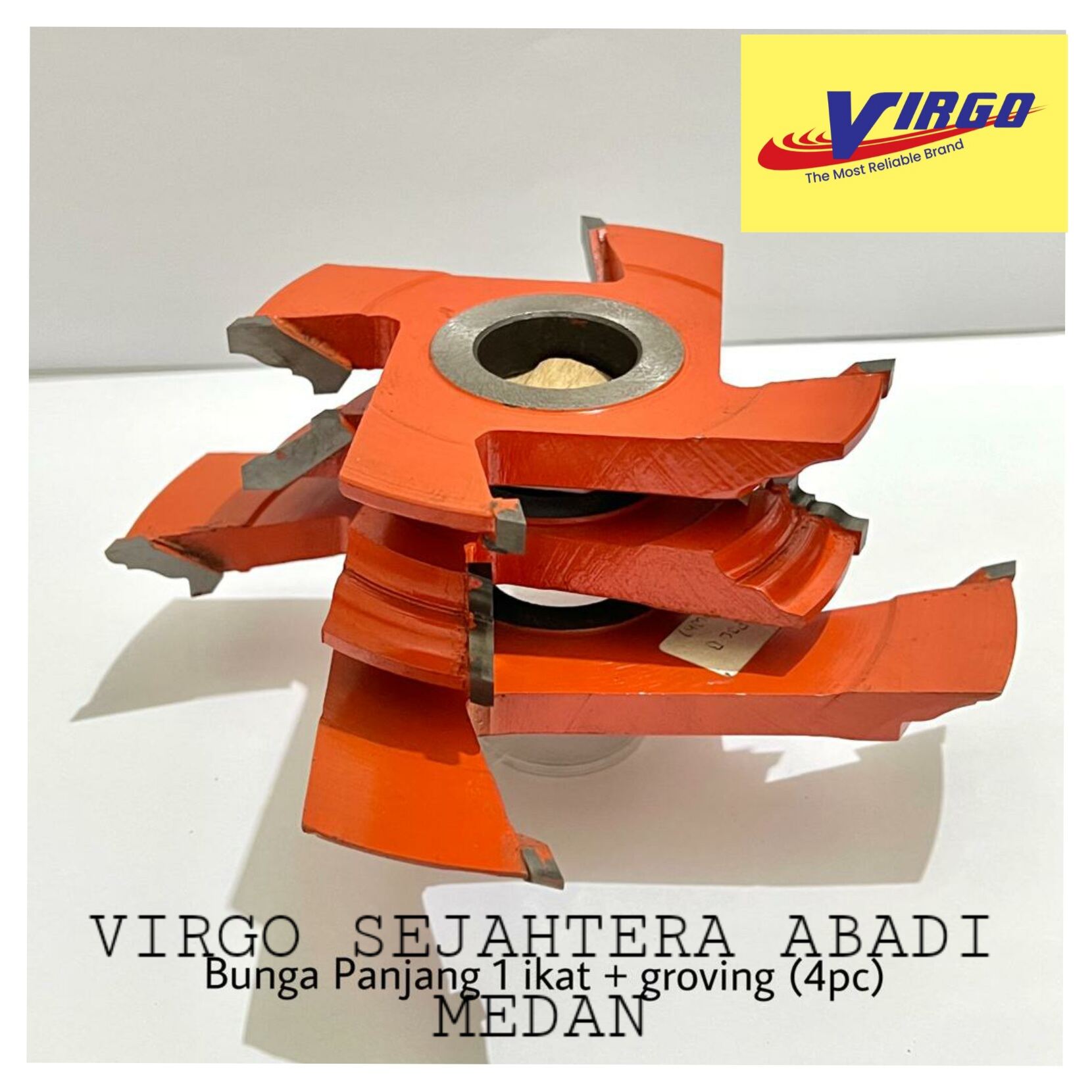 4 MATA PISAU PROFIL ROUTER DUDUK BUNGA PANJANG SPINDLE PINTU KAYU 4pcs ...