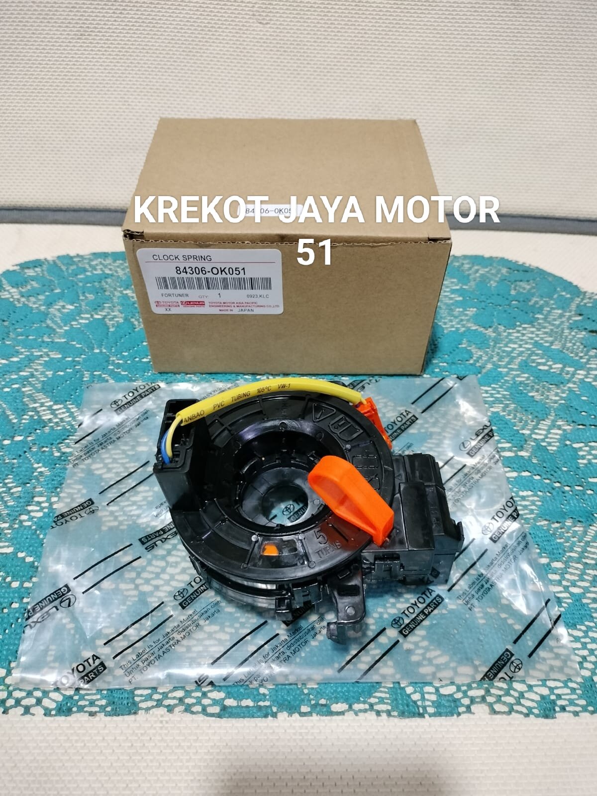 KABEL SPIRAL KLAKSON INNOVA REBORN HILUX REVO FORTUNER VRZ AIRBAG ...