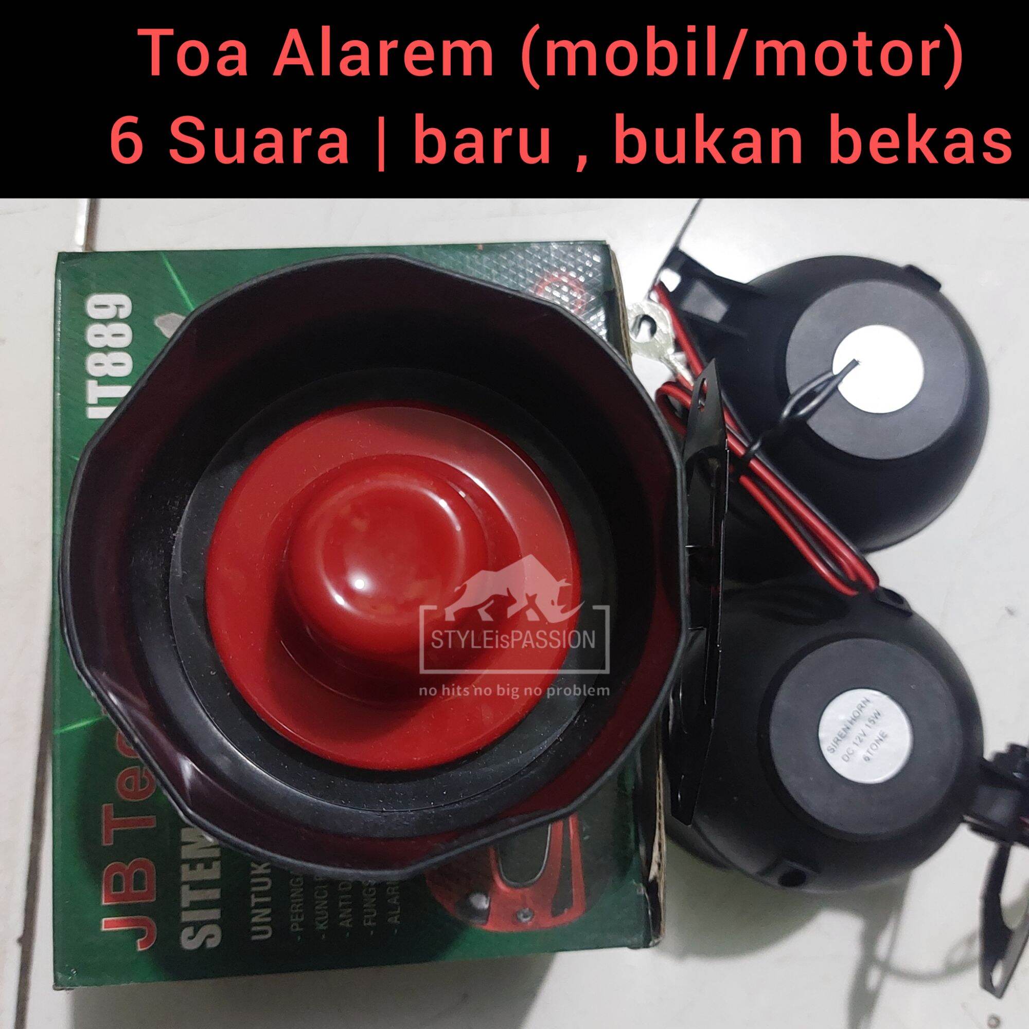 Toa Klakson Motor 6 Suara Alarm Toa Motor 6 Suara | Lazada Indonesia