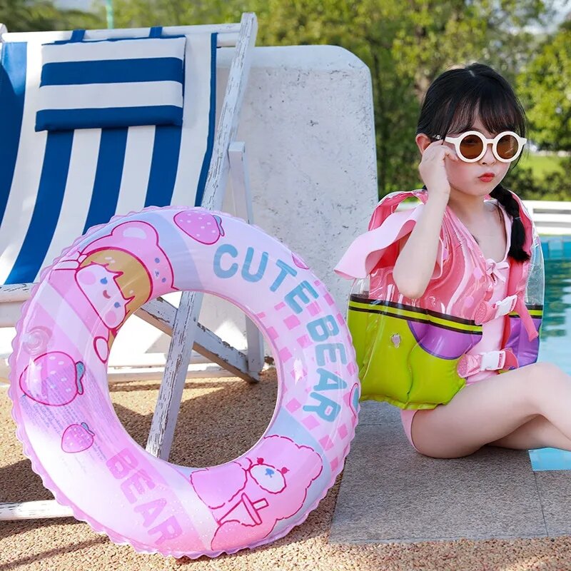 Floating Pool Balloons Unicorn Flamingo Inflatable Swimming Ring Candy ...