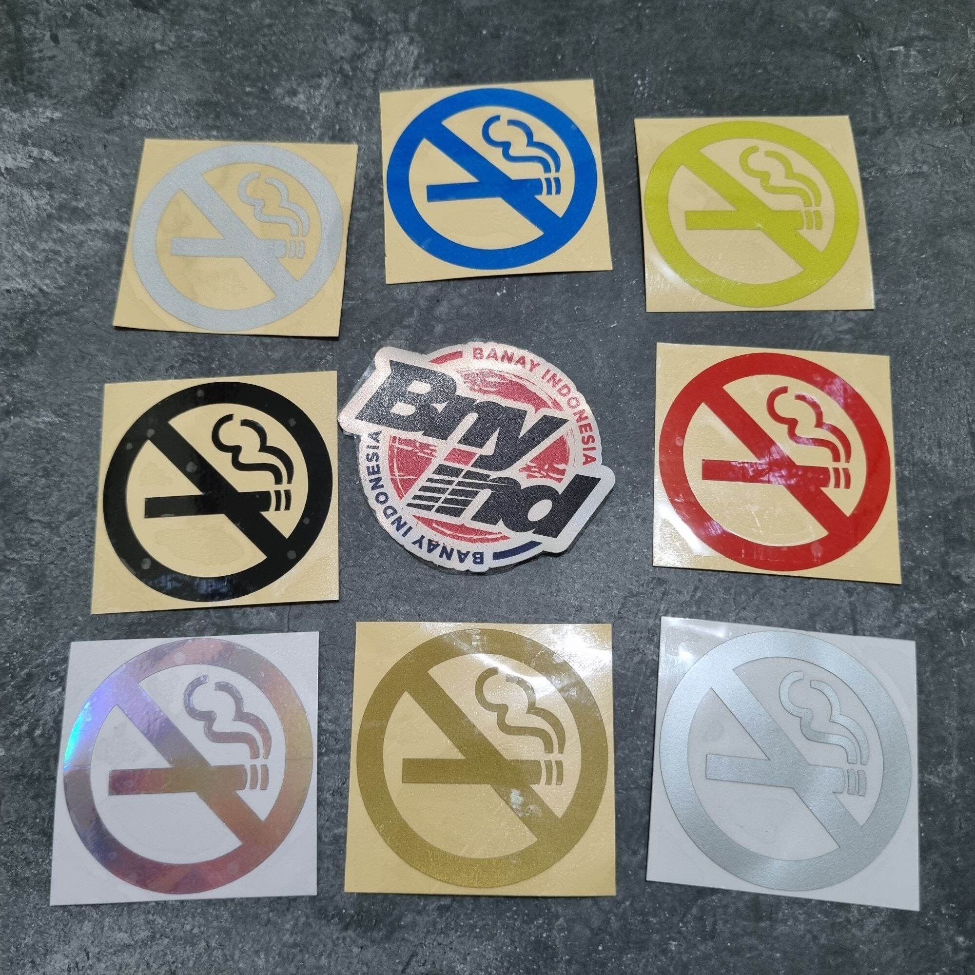 STICKER DILARANG MEROKOK stiker NO SMOKING cutting | Lazada Indonesia