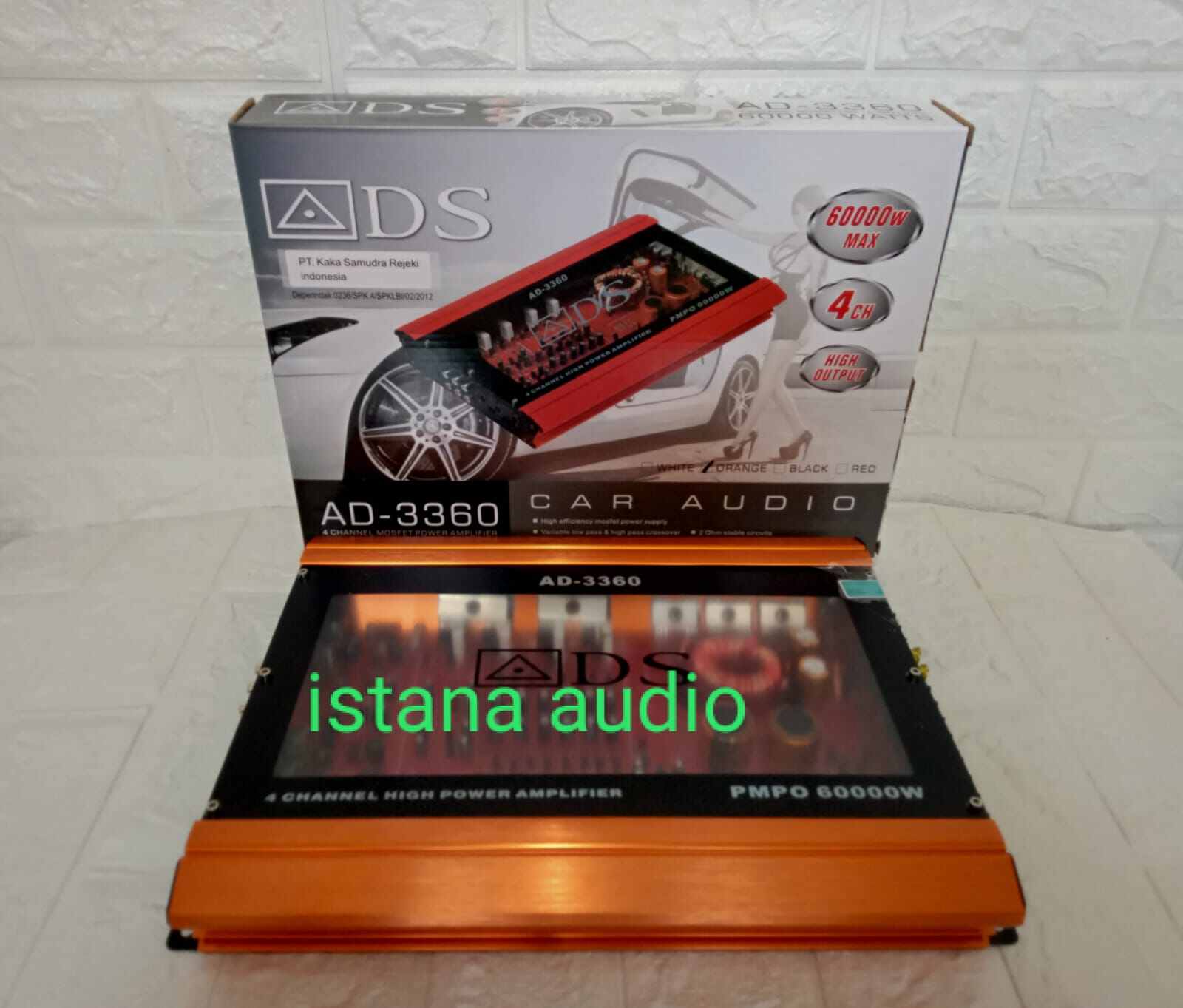 Power ADS AD-3360 Mosfet 4 Chanel amplifier tenaga badak 60000watt ...