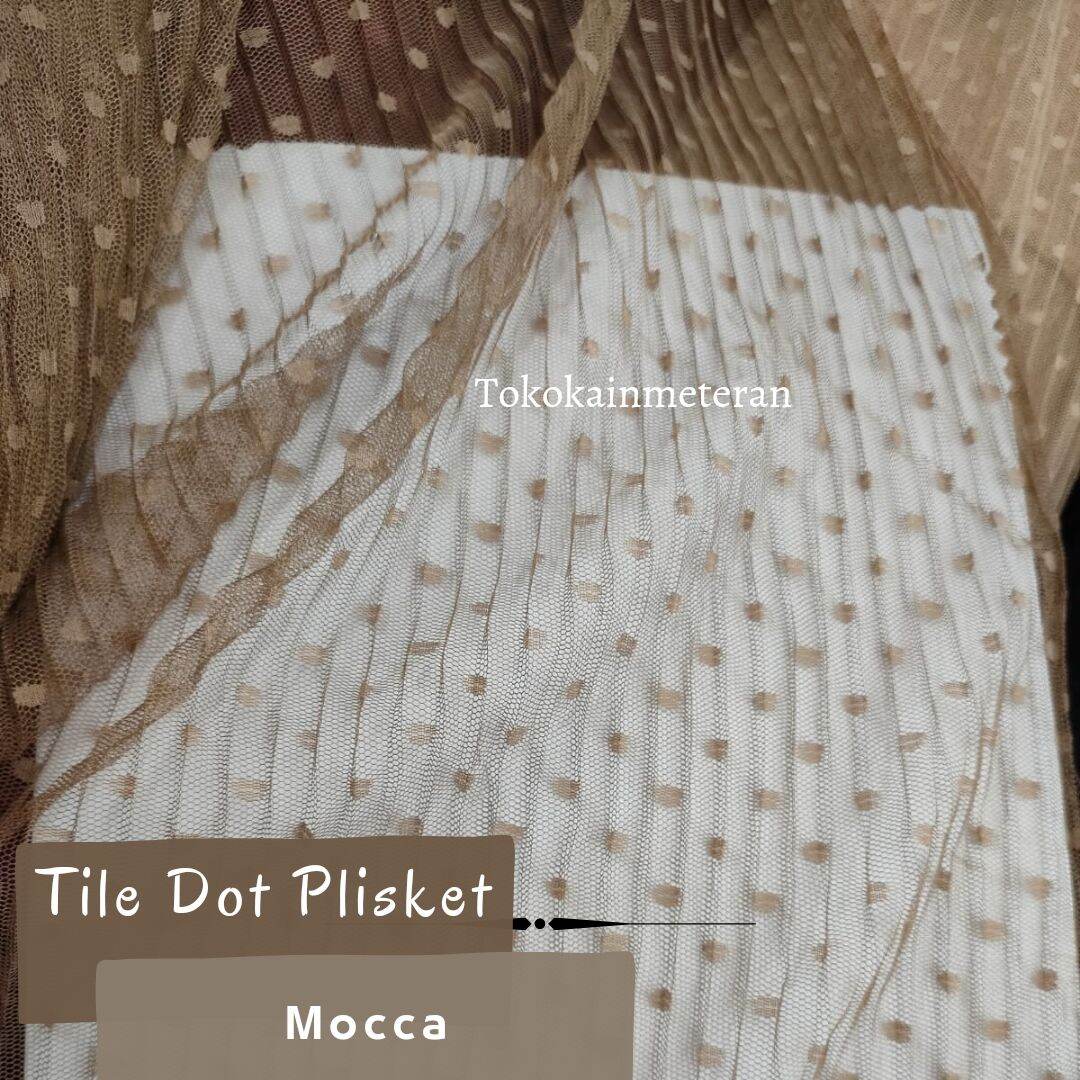 Kain Tile Dot Plisket | Lazada Indonesia