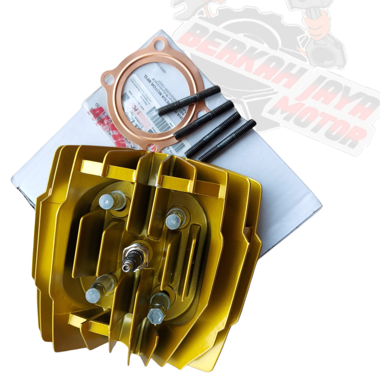 HEAD YZ 125 BLIMBING GOLD PNP RX KING + BUSI + BAUT NANAS + BAUT TANAM ...