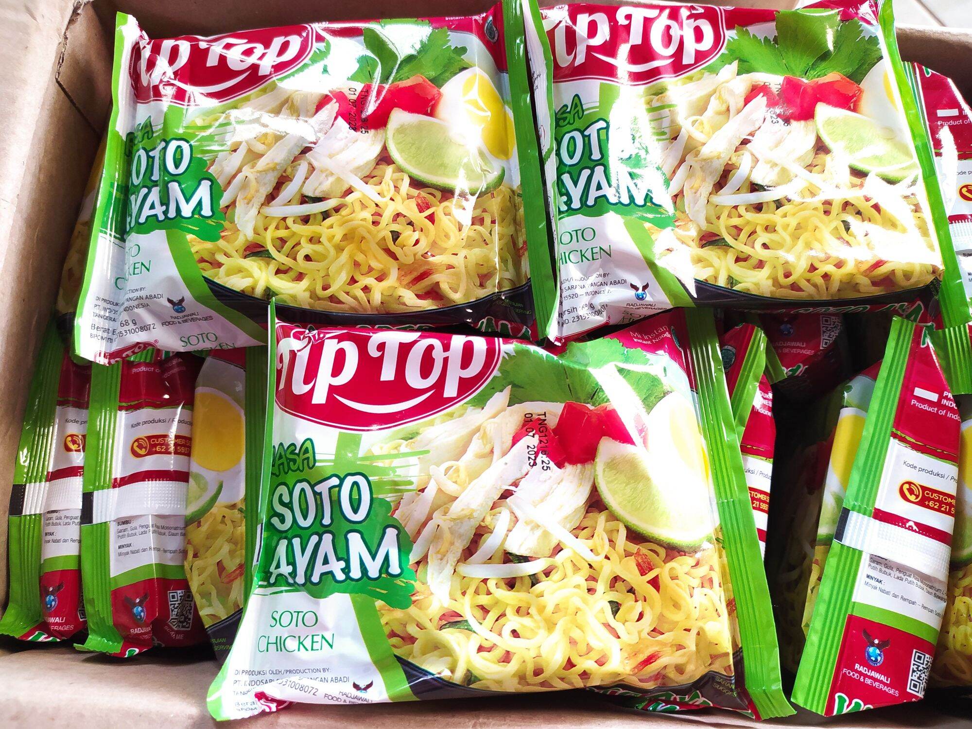 Mie Tip Top Rasa Soto Ayam / Mie Instant Tip Top Soto Ayam 68 gram ...