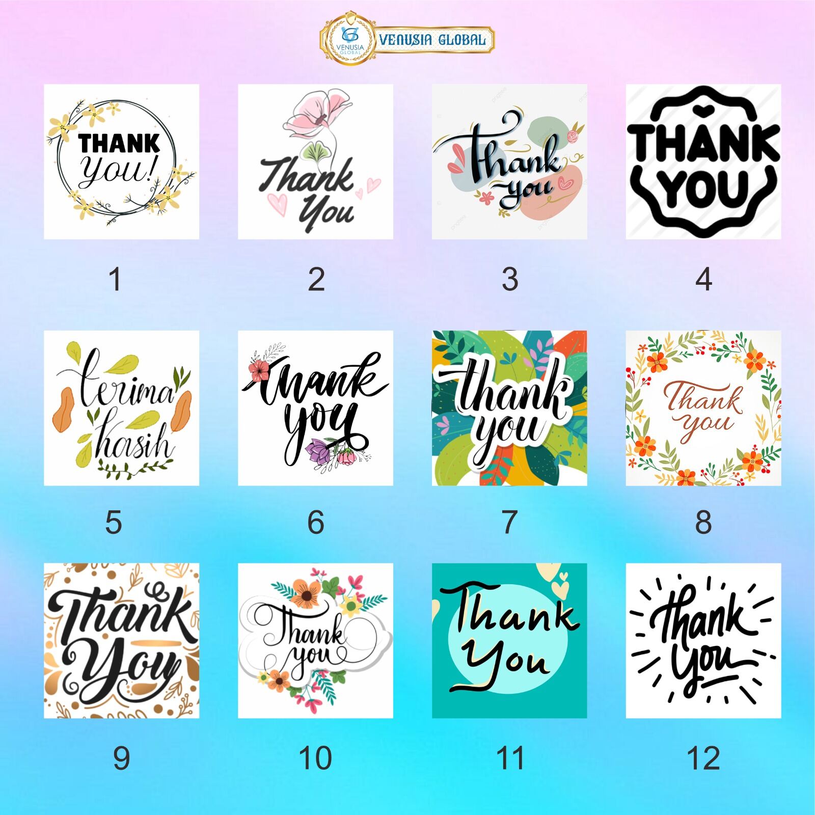 Stiker Label Thank You FREE Desain | Sticker Segel | Lazada Indonesia