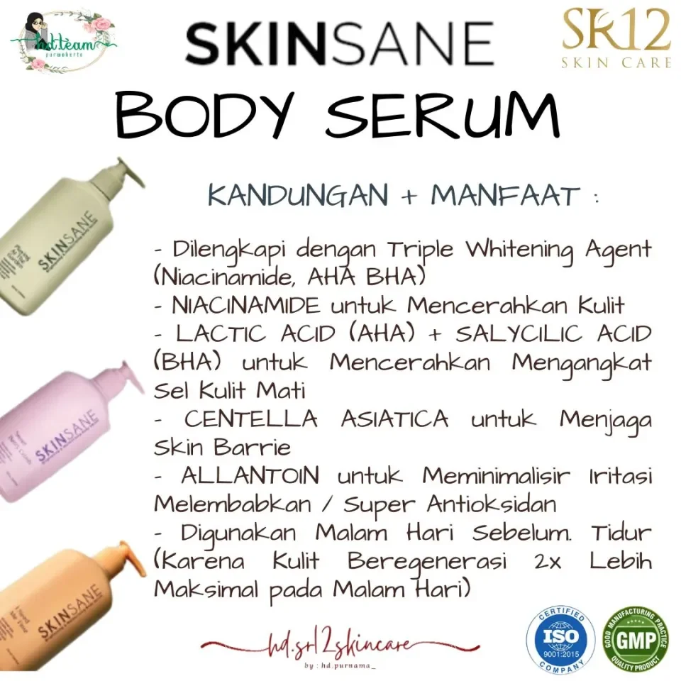 Body Serum Skinsane SR 12 | Lazada Indonesia