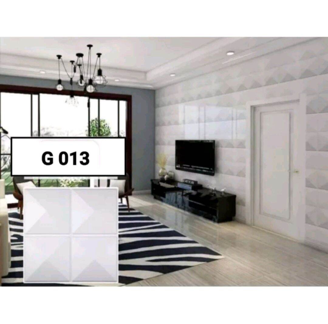 3D pvc panel/wallpaper panel dinding/wallpaper 3D | Lazada Indonesia