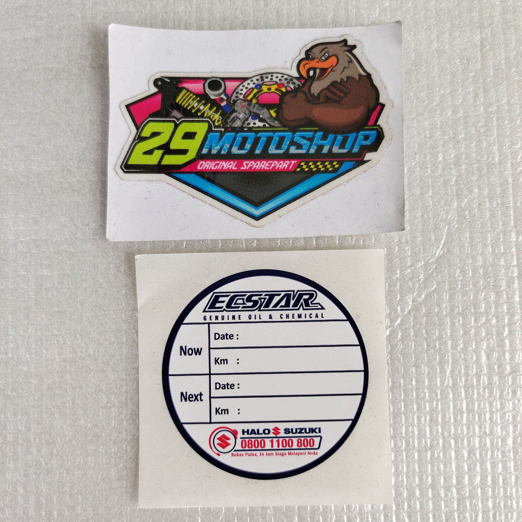 Stiker Label Ganti Oli Ecstar Suzuki 5CMx5CM | Lazada Indonesia