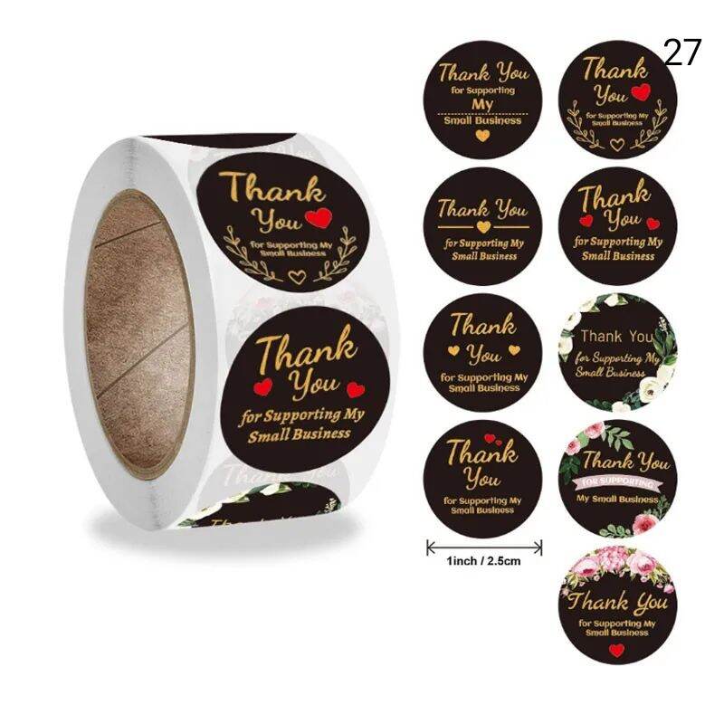 100 pcs Stiker Terima Kasih Sticker Thank You Terimakasih Thankyou ...