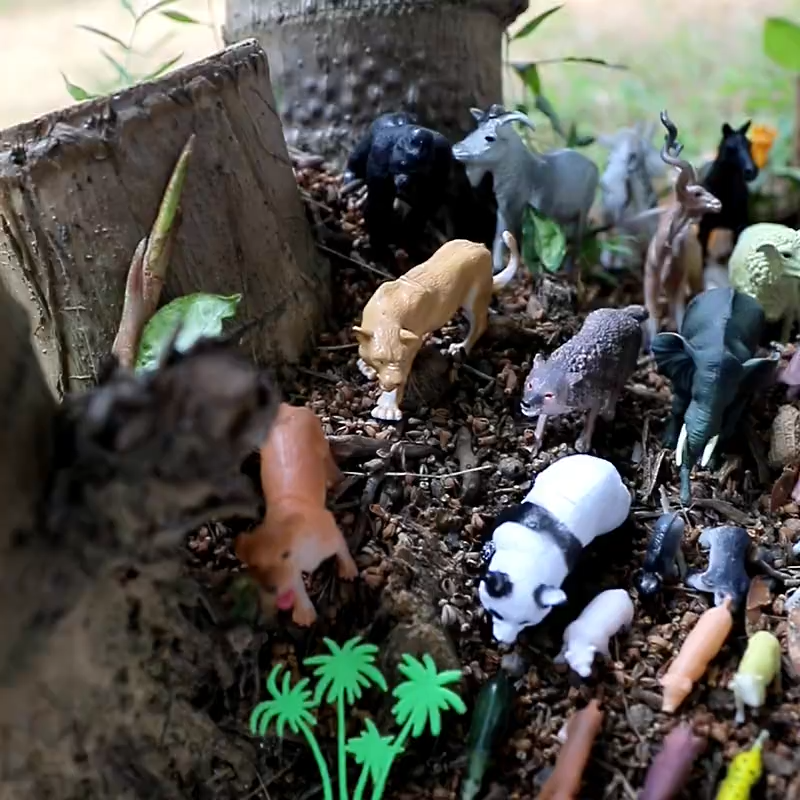 Mainan Anak Figure / Miniatur Kebun Binatang Zoo 58 Pcs | Lazada Indonesia