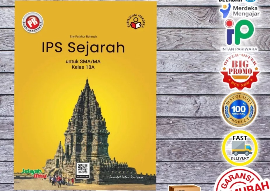 Buku lks pr interaktif IPS Sejarah kelas X, 10 SMA Semester 1 kurikulum merdeka tahun 2023 Intan ...