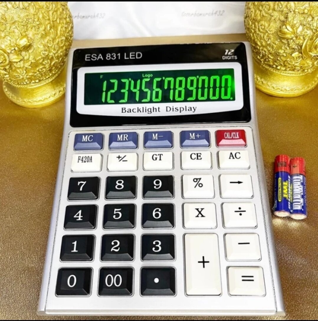 KALKULATOR CHECK & CORRECT Layar Nyala ESA 831LED - Calculator Desktop ...