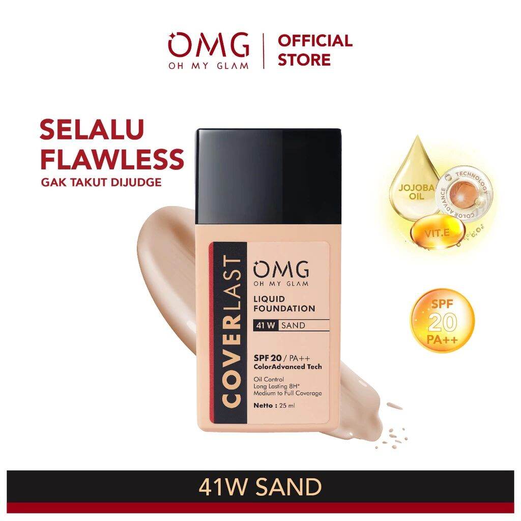 ️BEAUTYYUK ️ OMG OH MY GLOW Coverlast Liquid Foundation & TWC Bedak padat oil control | Lazada ...