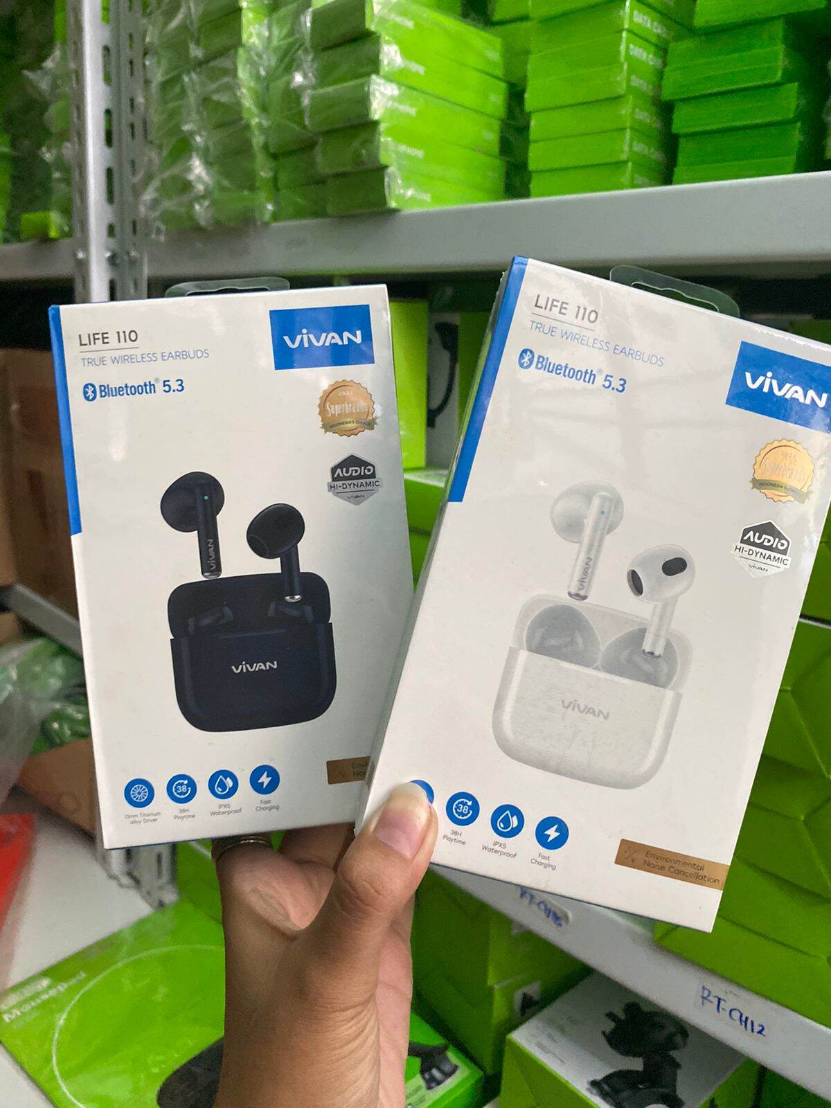 TWS VIVAN LIFE 110 earphone bluetooth 5.3 IPX5 waterproof | Lazada ...