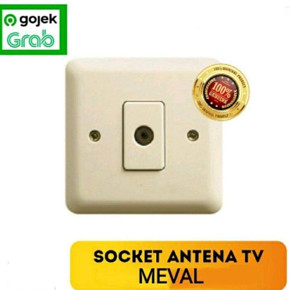 Socket Tanam Antena TV MEVAL Stop Kontak Antena | Lazada Indonesia