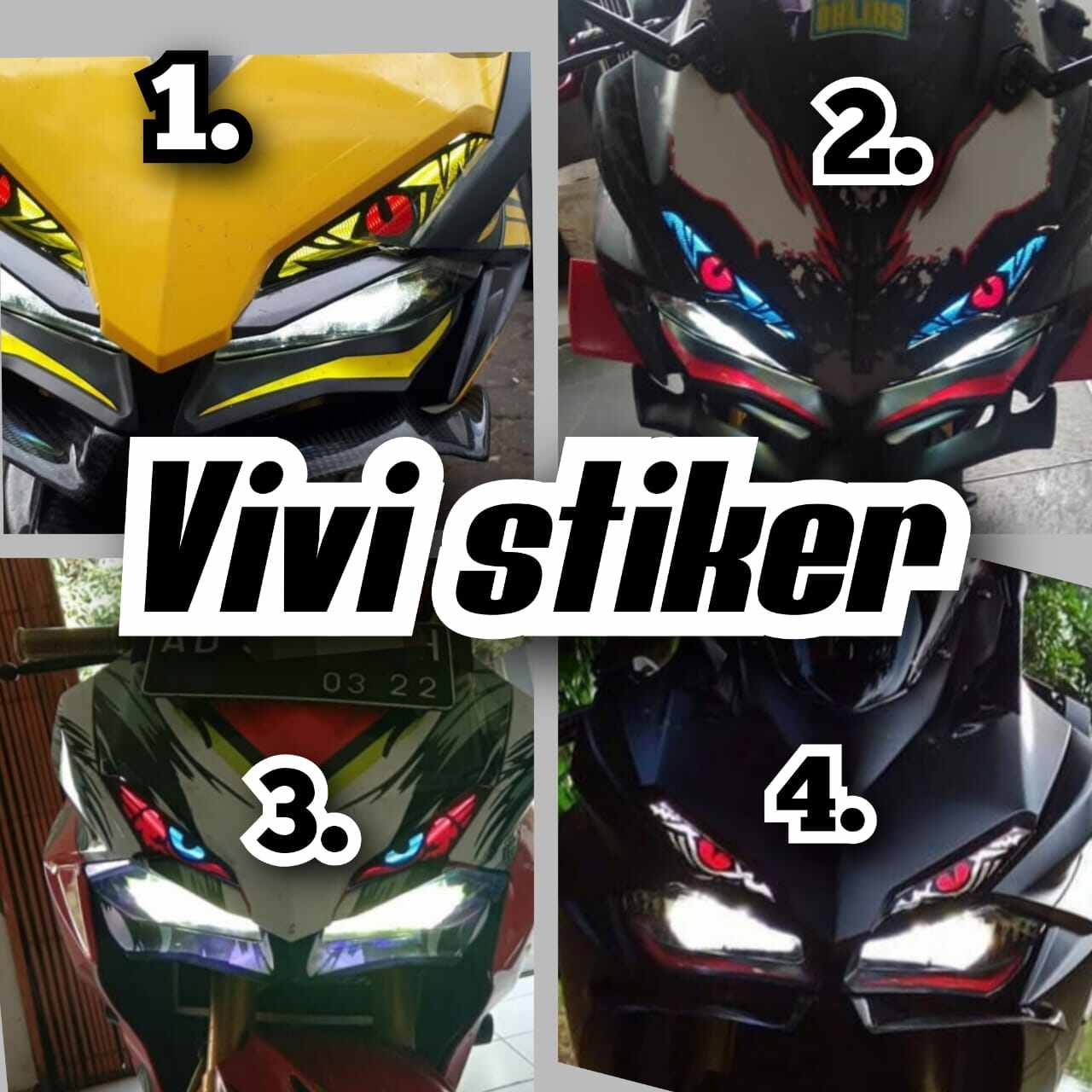 cutting sticker lampu alis Honda CBR 150R terbaru tahun 2022 | Lazada ...