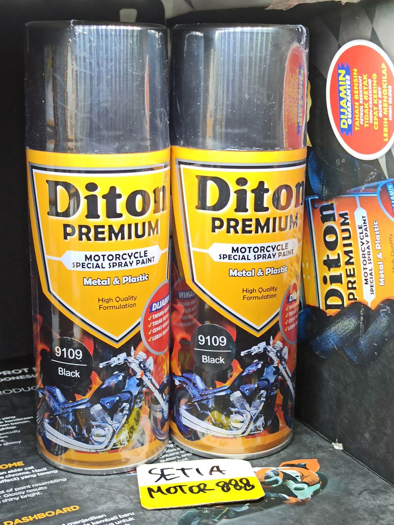 pilok pilox Pylox Diton PREMIUM Hitam black 9109 cat semprot diton ...